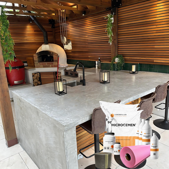 Microcement Outdoor Worktop Kit | 5m² & 10m² | Concrete Lab