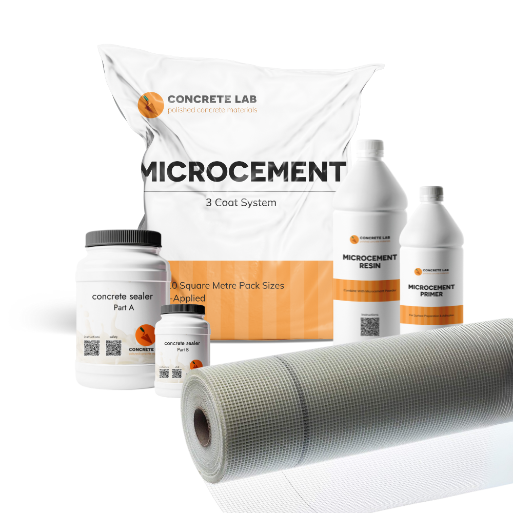 Microcement Wall Tile Kit | Seamless Polished Concrete Finish ...