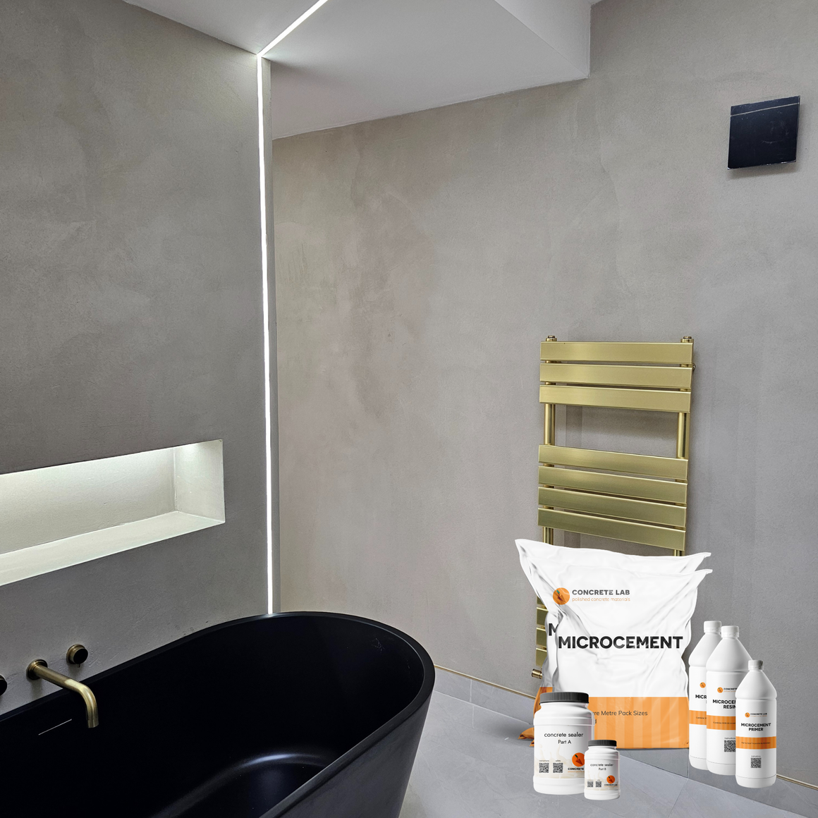 Microcement Wall Kit | 5m² & 10m² | Concrete Lab